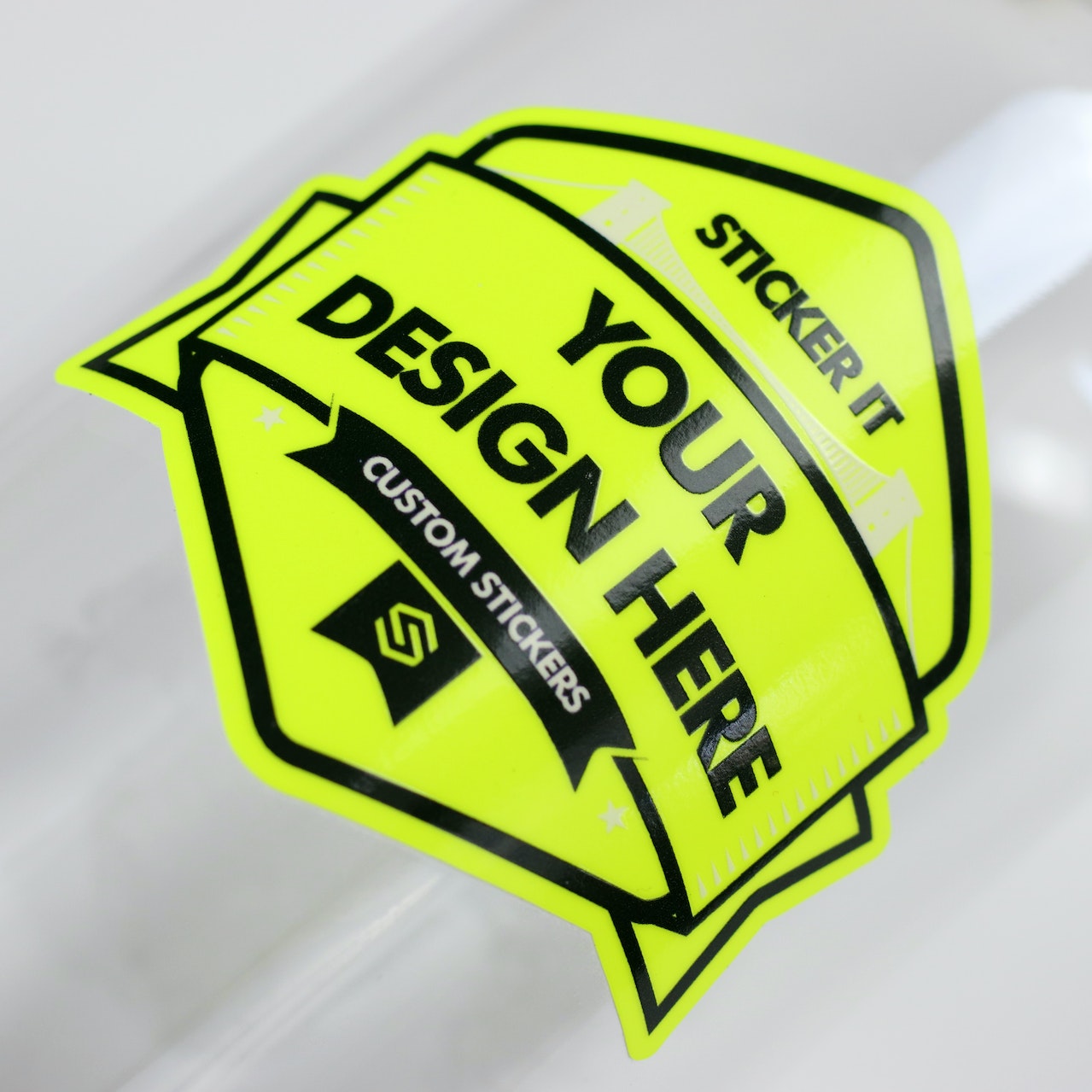 Fluorescent Stickers - Free Delivery - UK Made | Sticker it